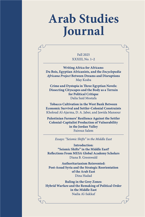 Now Available! Arab Studies Journal Announces Fall 2025 Issue: Editors ...