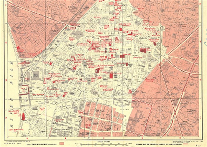 Map Of Historic Cairo Egypt