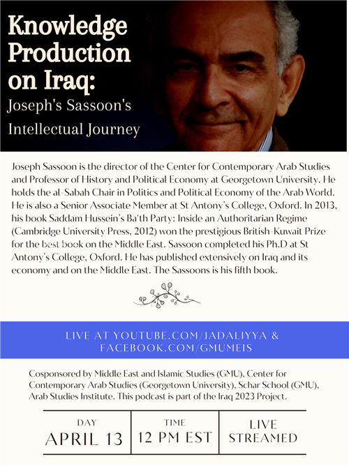 Knowledge Production on Iraq: Intellectual Journey with Joseph Sassoon ...