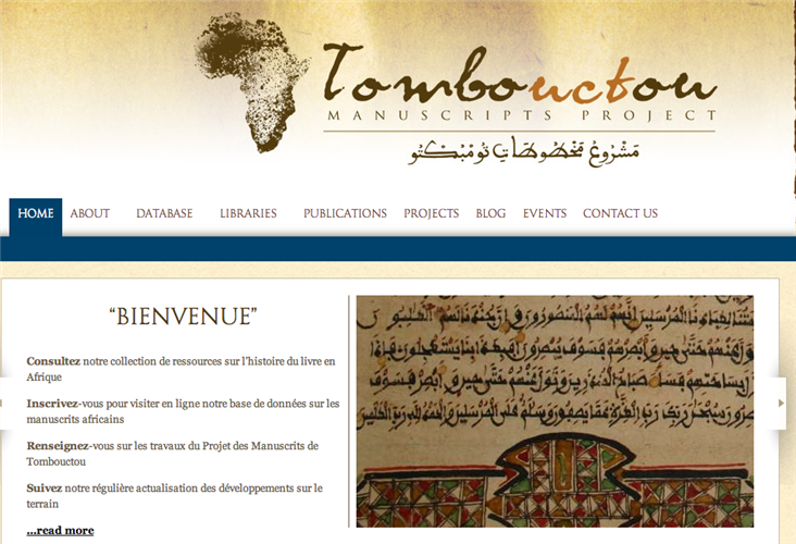An Update from the Timbuktu Manuscripts Project