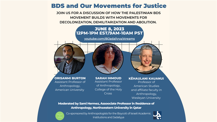 BDS and Our Movements for Justice: The Academic Boycott at the American ...