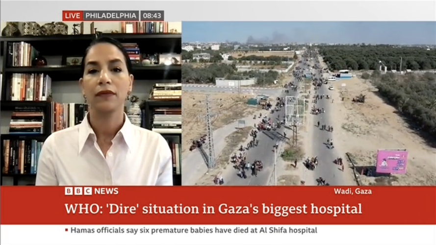 Jadaliyya Co-Editor Noura Erakat Discusses Israeli Assault on Al Shifa Hospital with the BBC (Video)