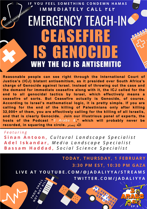 Emergency Teach-In — Ceasefire is Genocide! Our Cultural Landscape ...