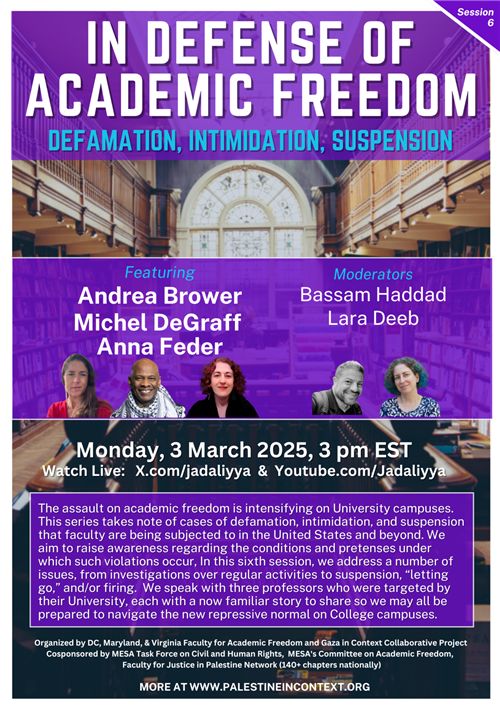 In Defense of Academic Freedom: Defamation, Intimidation, and ...