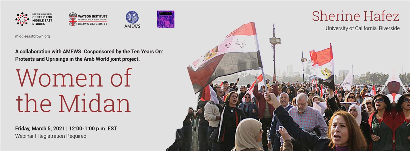 Live Event: Sherine Hafez on Women of the Midan (5 March 2021)