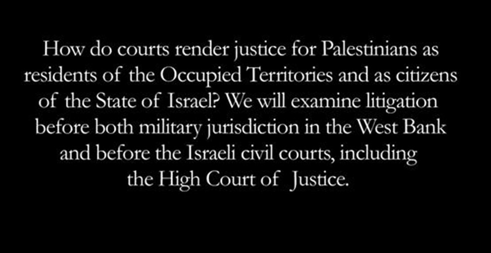 Military Justice? Palestinians in Israeli Courts (Video)