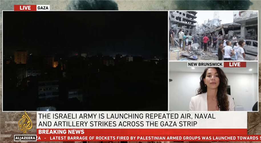 Jadaliyya Co-Editor Noura Erakat Contextualizes Israel's Indiscriminate Airstrikes in Gaza (Video)