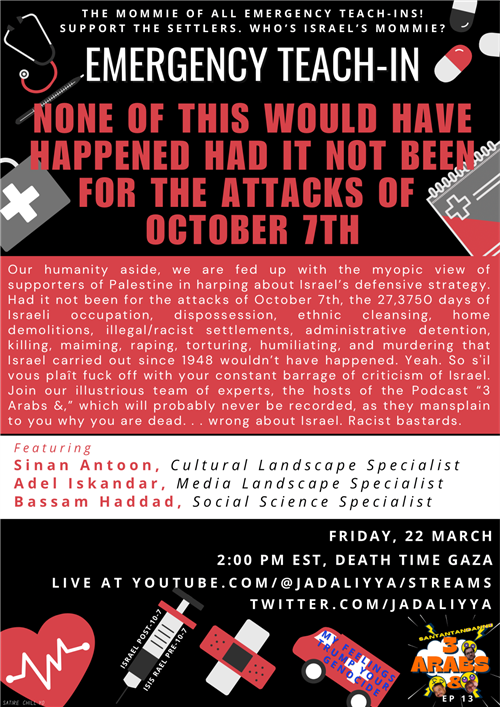 Emergency Teach-In: None of This Would Have Happened Had It Not Been ...