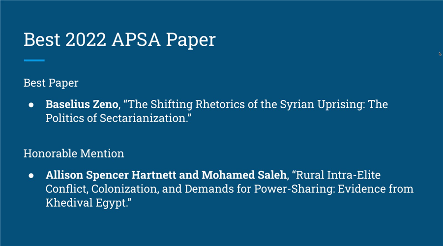 Best 2022 APSA Paper Recognizes Basileus Zeno's Work on the Politics of ...